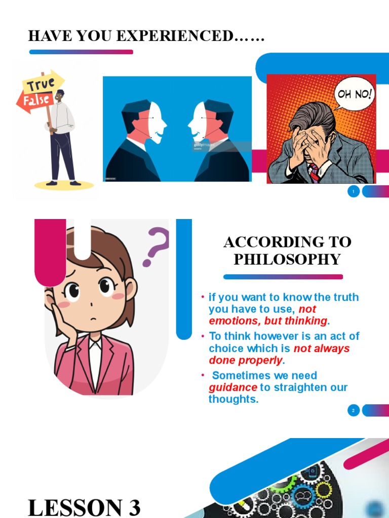 Lesson 3 Knowledge and Truth | PDF