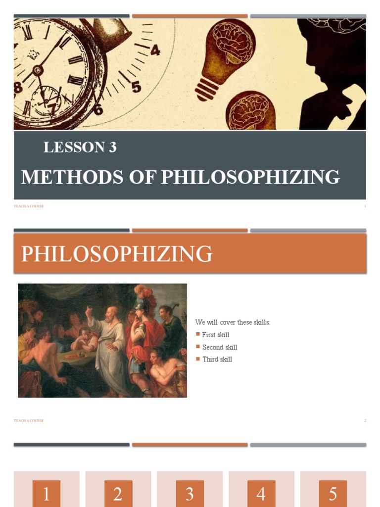 Lesson 3 Methods of Philosophizing | PDF | Psychology | Psychological Concepts