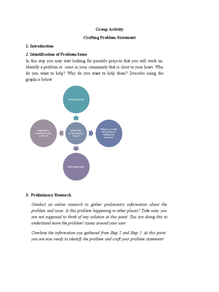 Group Activity Problem Statement | PDF