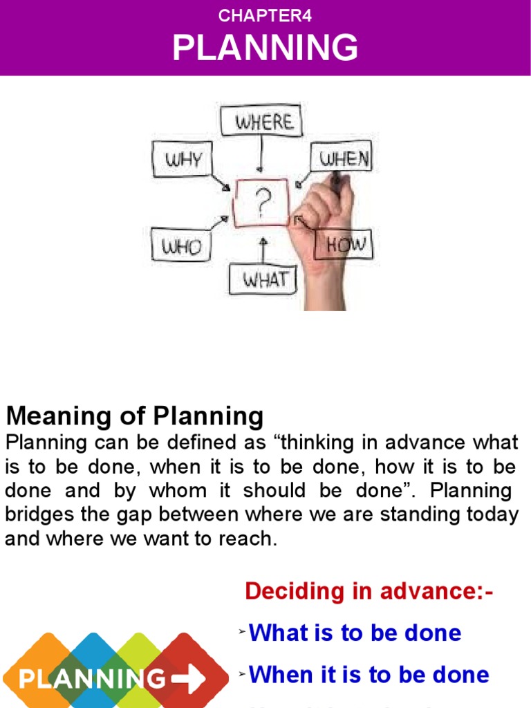 CH - 4 Planning New | PDF | Planning | Thought