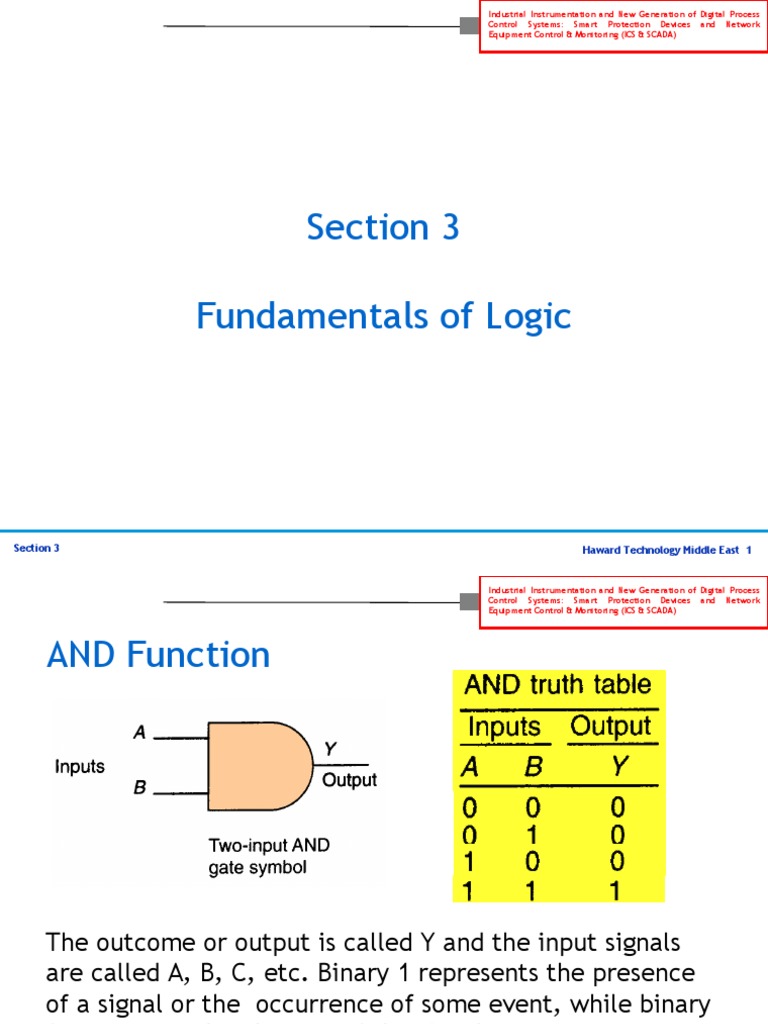 Section 03 | PDF | Logic Gate | Scada