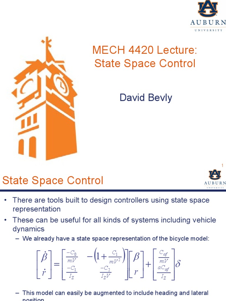 State Space Control Pdf Eigenvalues And Eigenvectors Control Theory