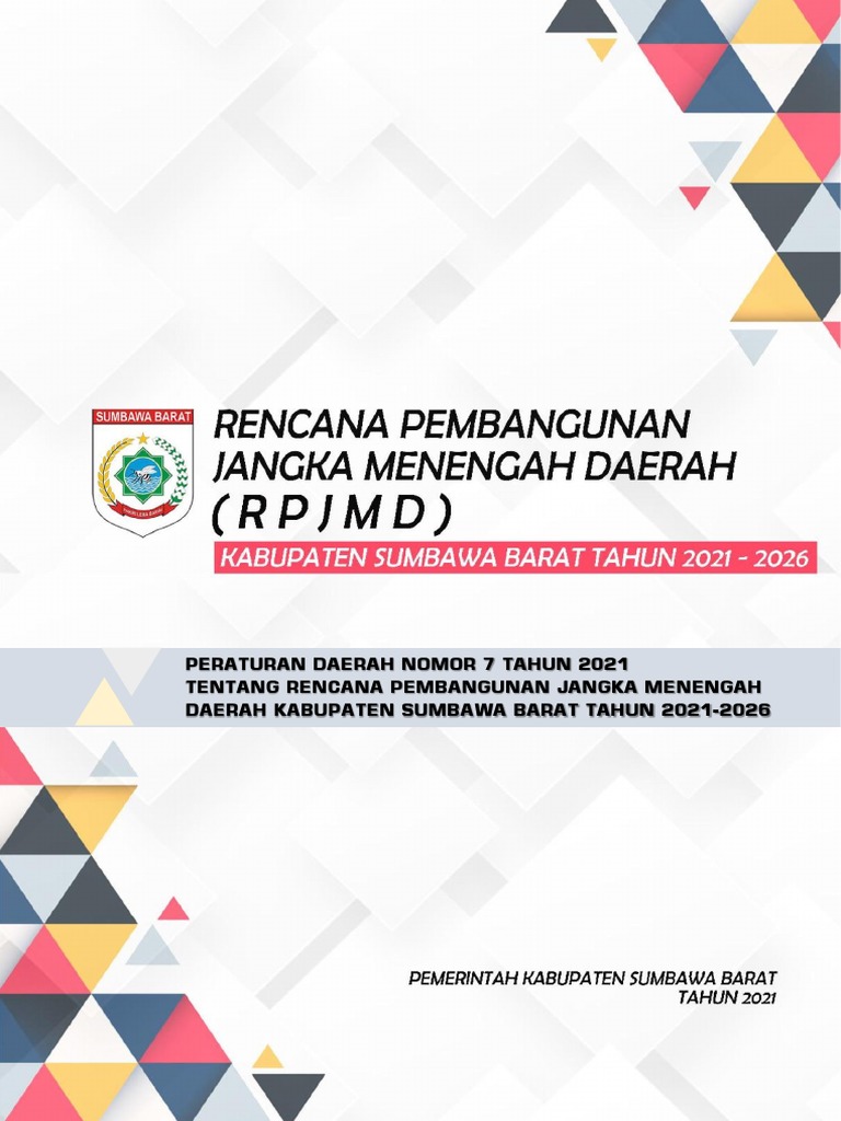 RPJMD Kabupaten Sumbawa Barat Tahun 2021-2026 | PDF