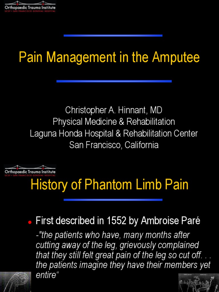 Pain Management in The Amputee | Download Free PDF | Amputation | Pain