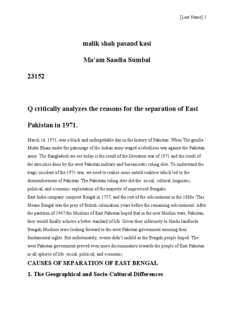 Pakistan Studies Assignment 2 | PDF