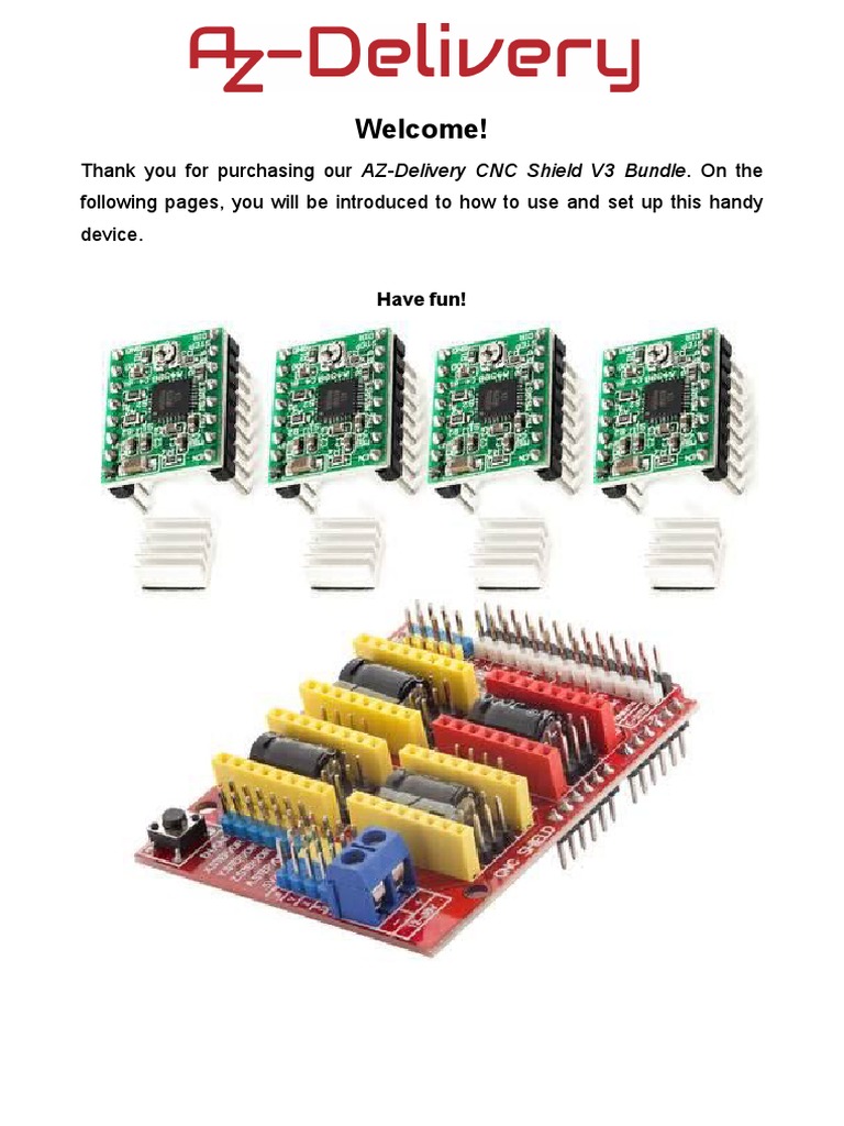 CNC Shield V3 Bundle - EN | PDF | Numerical Control | Electric Motor