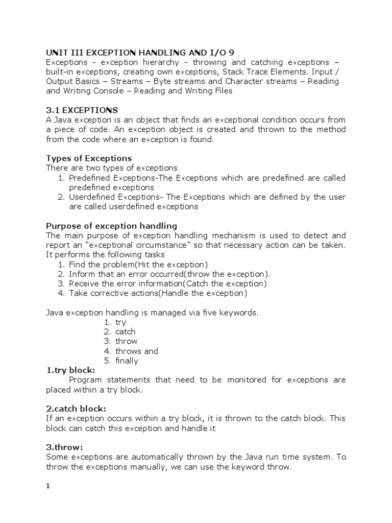 CS8392 - Oops - Unit Iii | PDF | Technology & Engineering | Teaching Methods & Materials