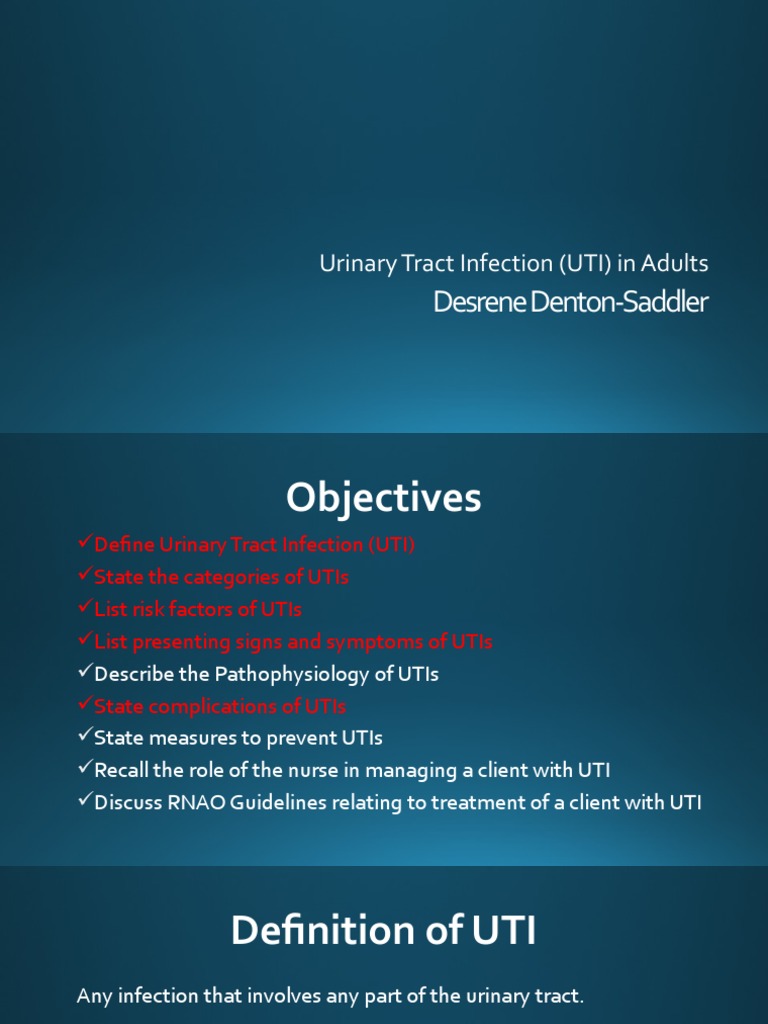 A Comprehensive Guide to Urinary Tract Infections: Definitions, Risk ...
