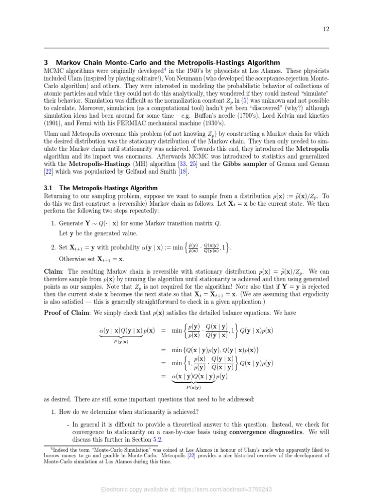 Bayesian Modelling Tuts-12-15 | PDF | Markov Chain | Monte Carlo Method