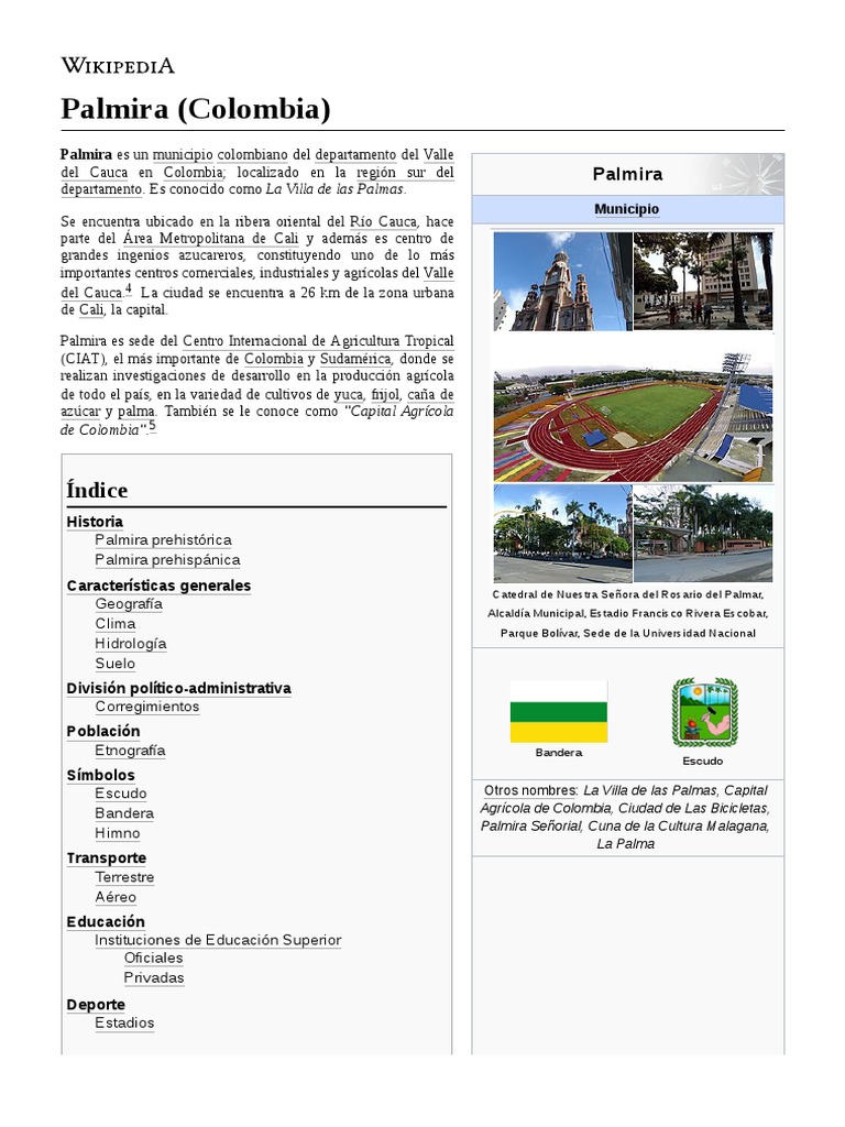 Palmira (Colombia) | PDF