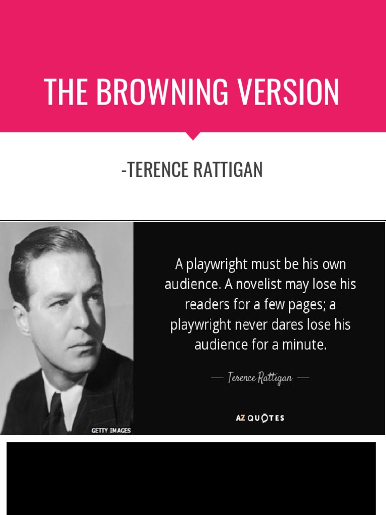 The Browning Version | PDF