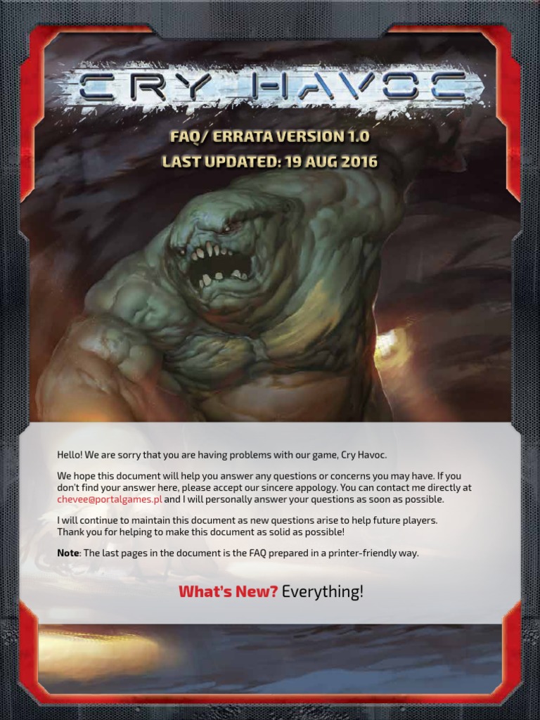Cry Havoc FAQ v1.0 | PDF