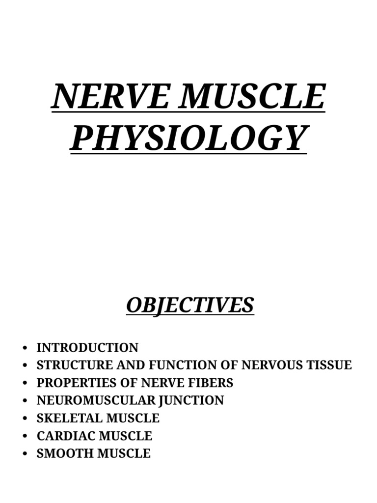 Nerve Muscle Physiology in Human Body.. | PDF | Axon | Neuron