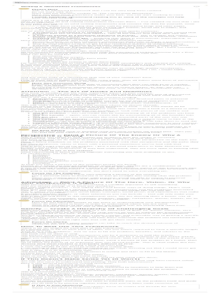 Advanced Writing Frameworks Guide | PDF | Experience | Metaphor