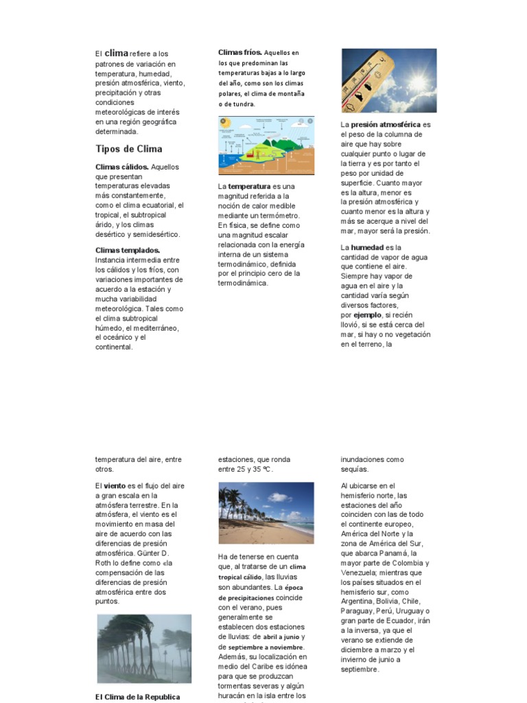 Tema de Exposicion Del CLIMA | PDF | Clima | Herida