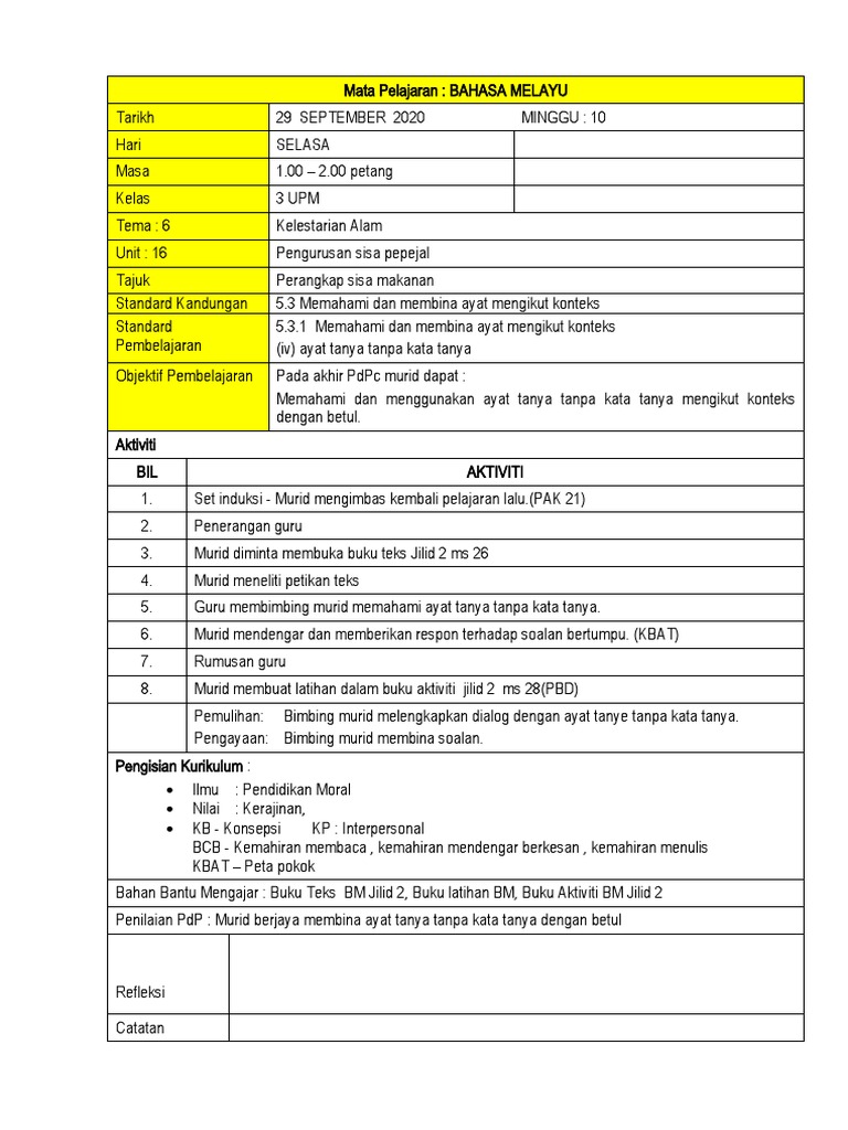RPH M 10 (29 Sept - 05 Okt) | PDF