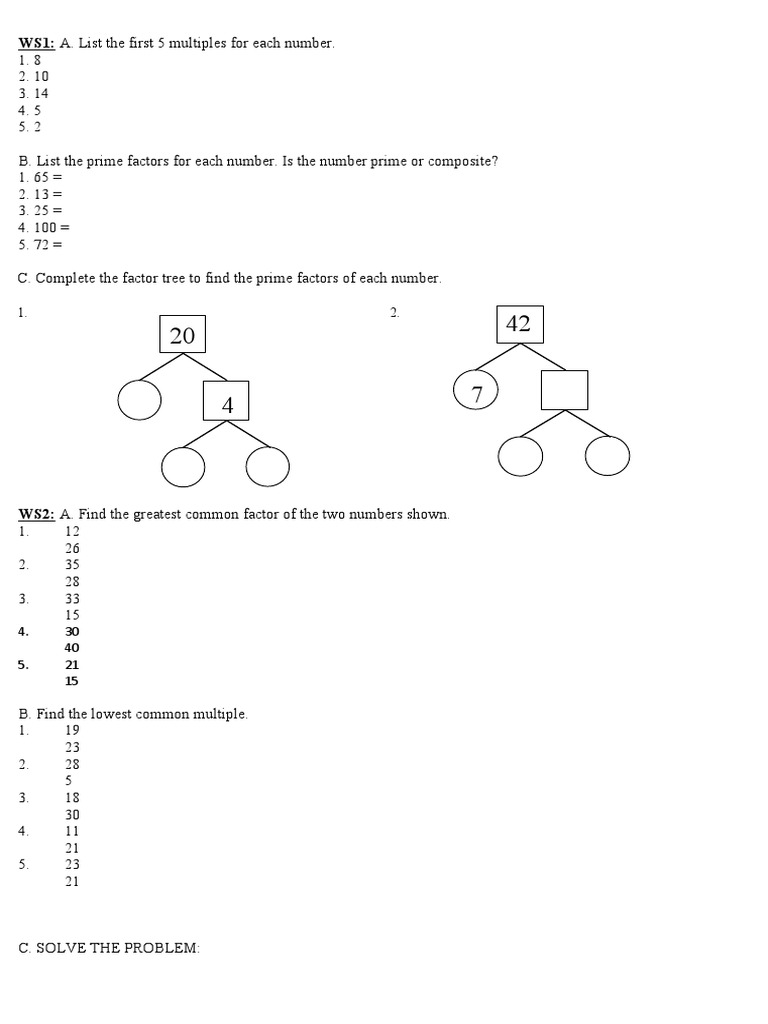 Math Exams | PDF | Decimal | Numbers