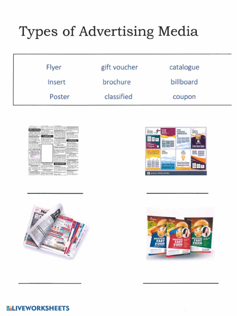 Advertising Worksheets Set 1 | PDF