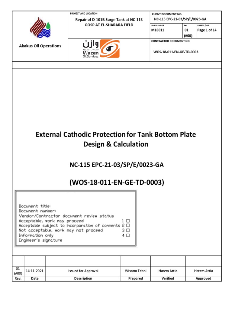 External Cathodic Protection Design Calculation | PDF | Applied And ...