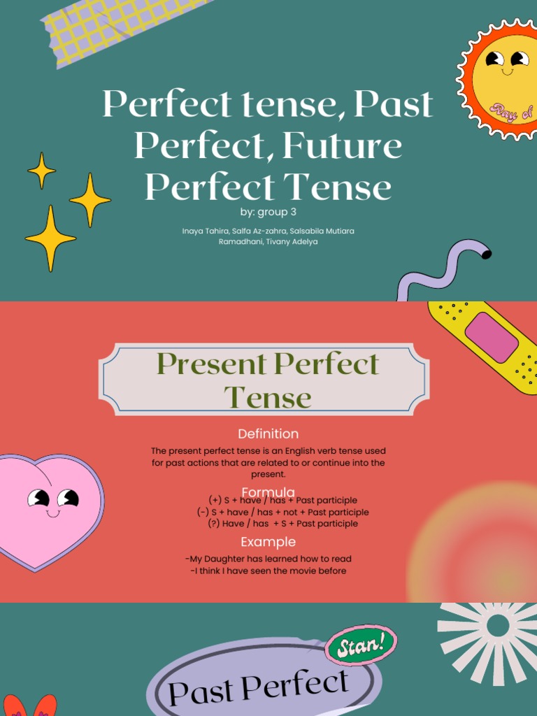 English Perfect Tenses Guide | PDF | Perfect (Grammar) | Grammatical Tense