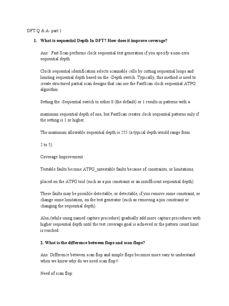 DFT Questions | Download Free PDF | Computer Engineering | Manufactured ...