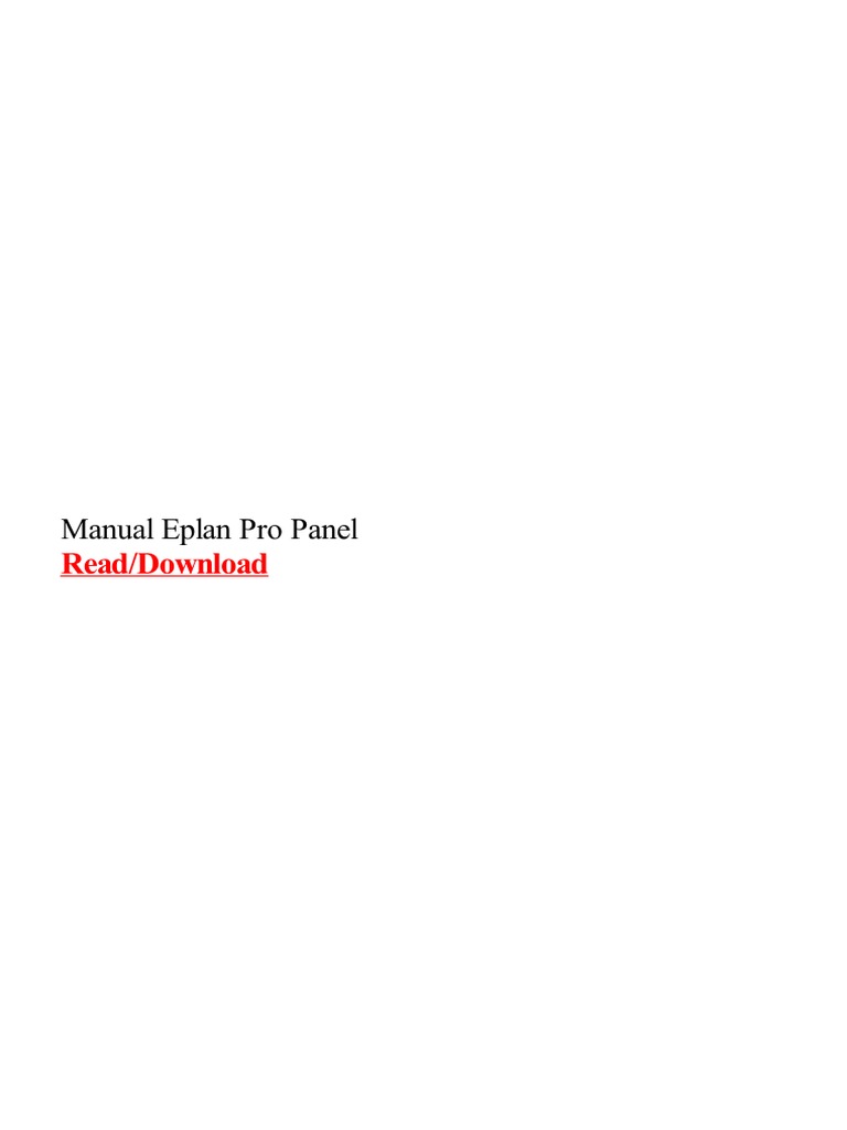 Manual Eplan Pro Panel | PDF | 3 D Computer Graphics | Computer Science