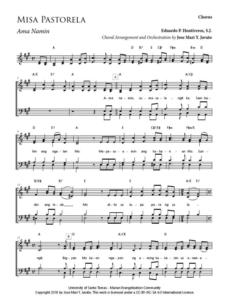 Misa Pastorela Ama Namin Compress | PDF