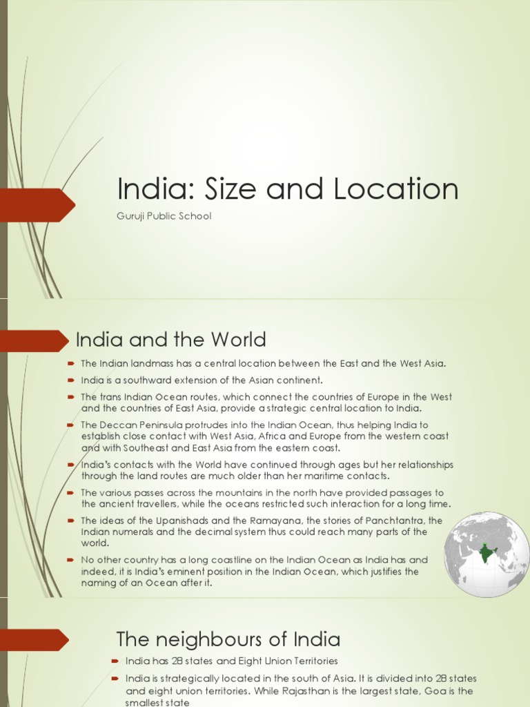 India Size and Location | PDF | Religion & Spirituality