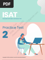 ISAT 11 Sample Questions Computer Based Format | PDF | Heat | Planets