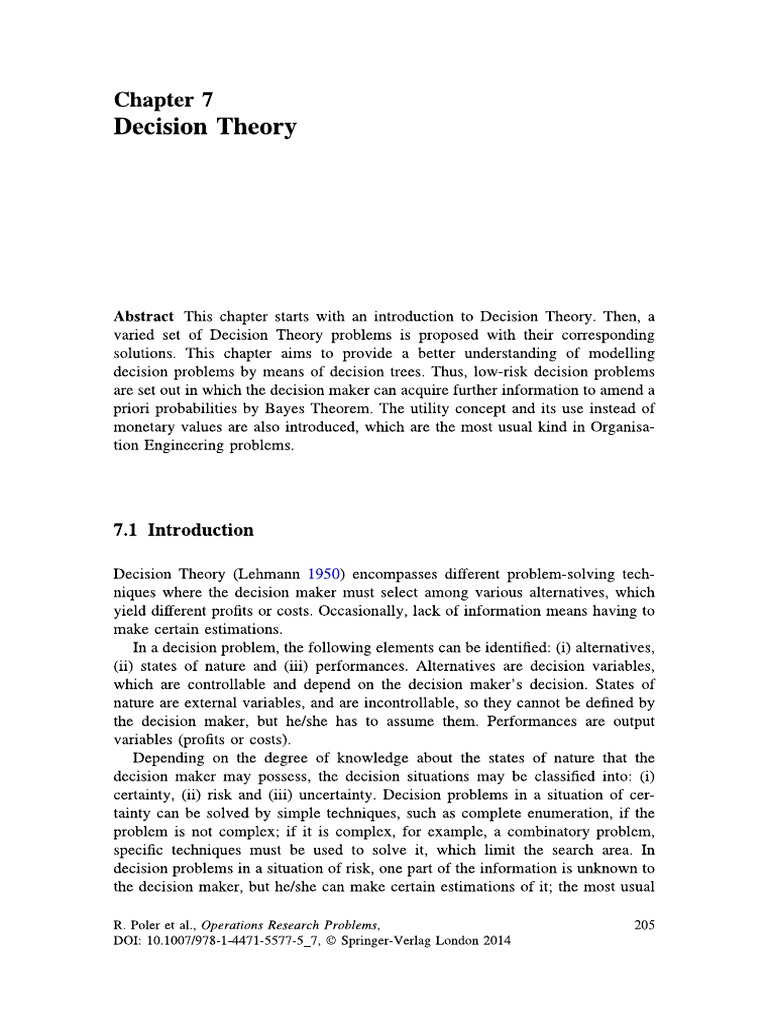 Teoria Decisiones - Ej1 | PDF