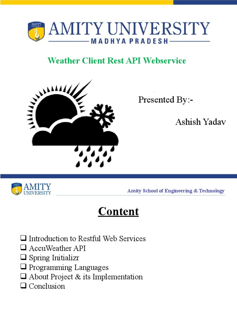 Weather API Web Service Guide | PDF | Representational State Transfer | Web Service