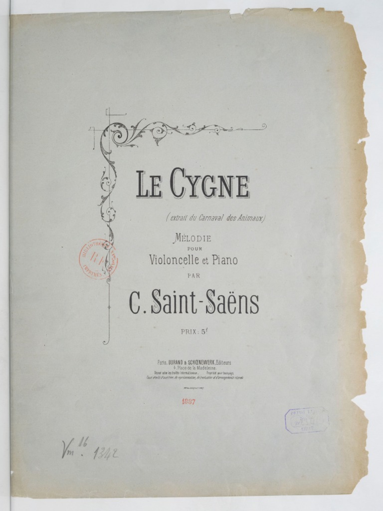 Le Cygne Saint-Saens | PDF
