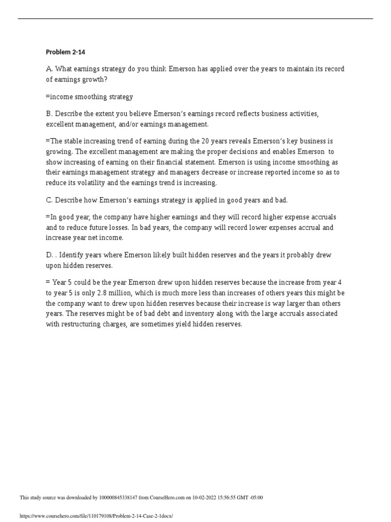 Problem 2 14 Case 2 1 | PDF | Financial Statement | Accounting Problem 2 14 Case 2 1 | PDF | Financial Statement | Accounting