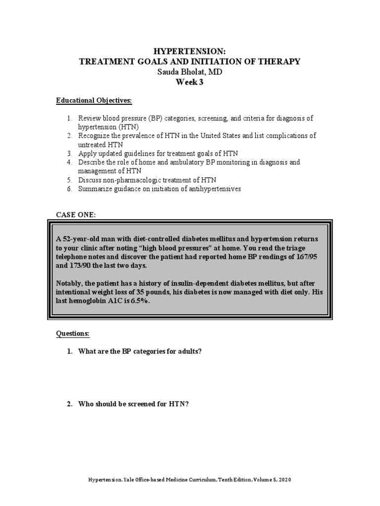 Hypertension - Resident Case File | PDF | Hypertension | Diabetes