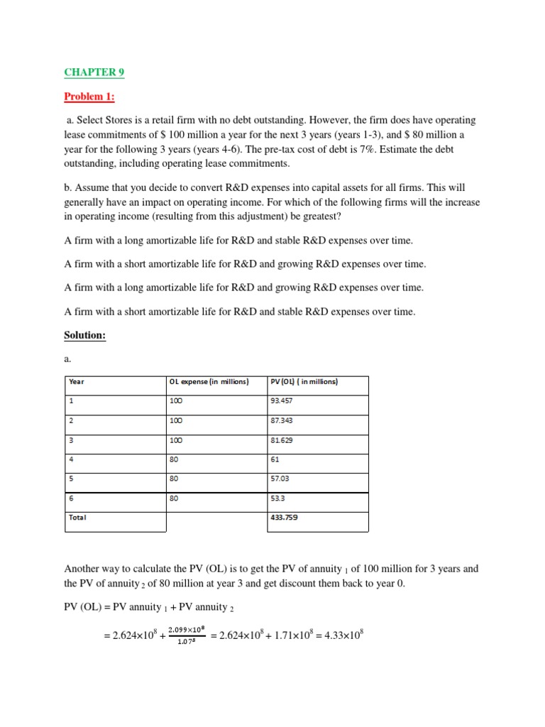 Chapters 9 and 10 Edited | PDF | Free Cash Flow | Book Value
