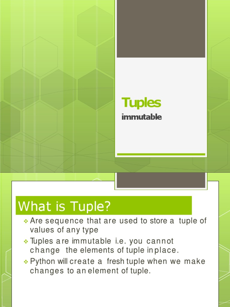 TUPLES Notes | PDF | Constructor (Object Oriented Programming ... TUPLES Notes | PDF | Constructor (Object Oriented Programming ...