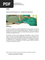 Periodo Trans Operatorio | PDF | Cirugía | Enfermería