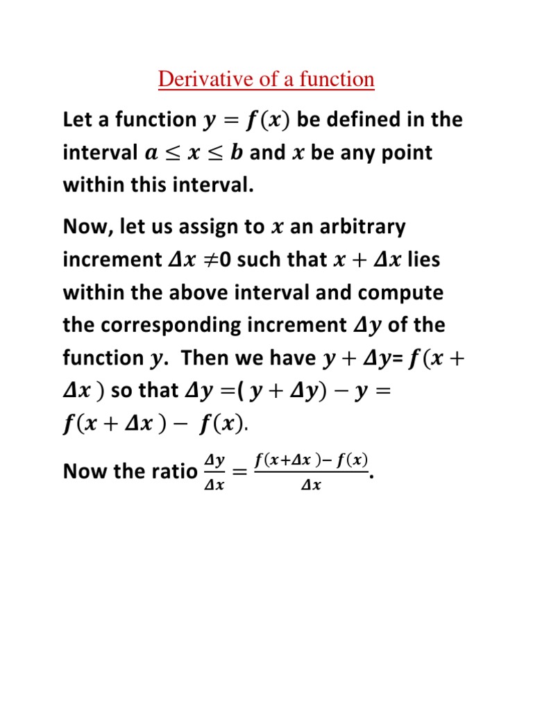 4 Derivative of Function | PDF | Profit (Economics) | Maxima And Minima