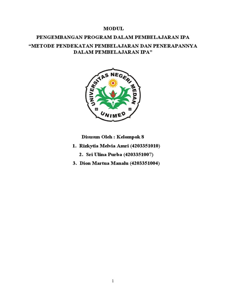 Metode Pembelajaran IPA dan Penerapannya | PDF | Karier & Perkembangan