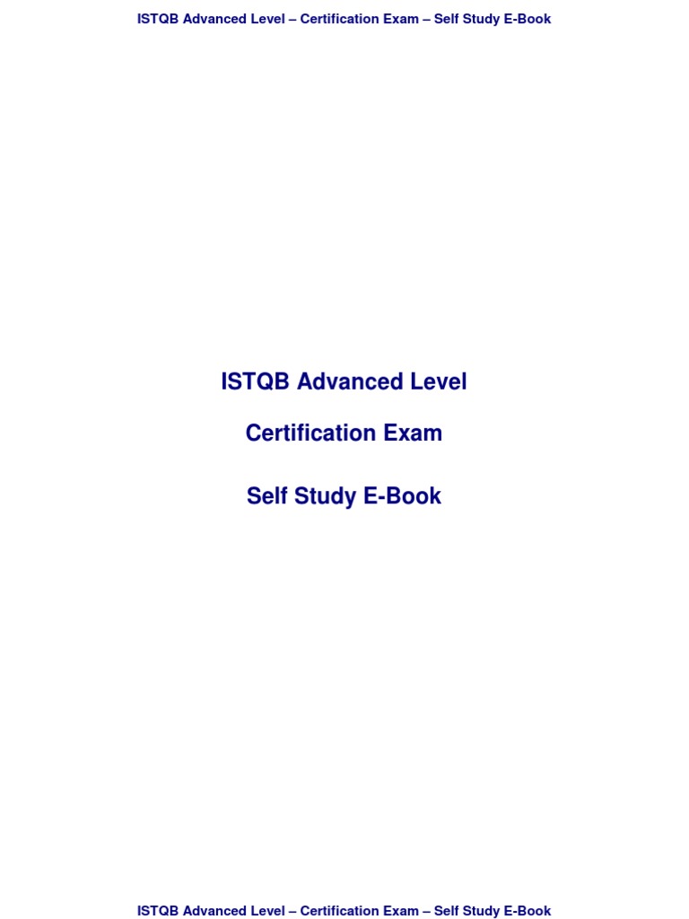 ISTQB Advanced Level Certification Exam | PDF