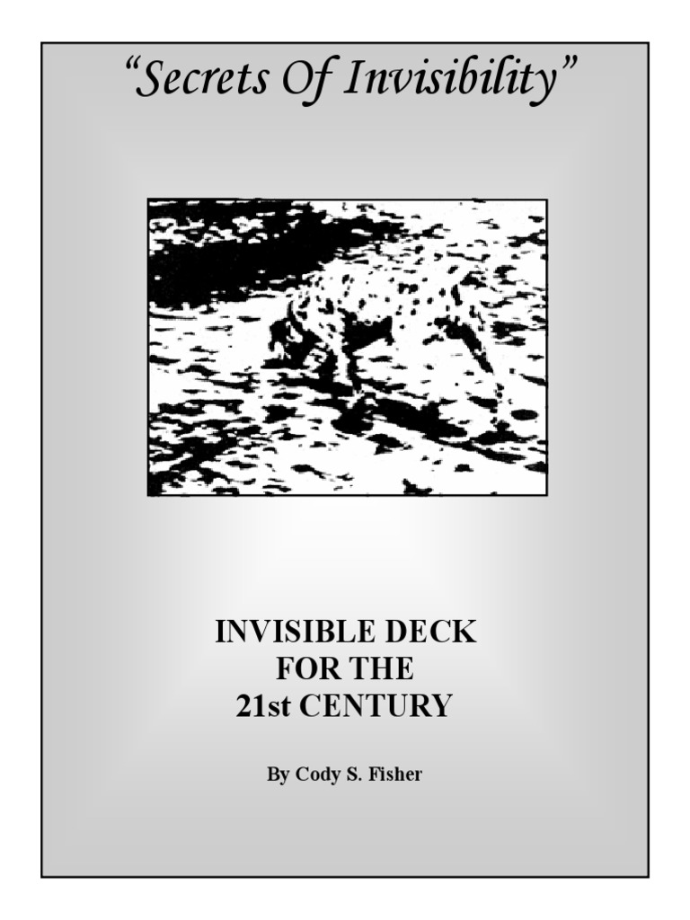 Secrets of Invisibility | PDF | Playing Cards | Ephemera