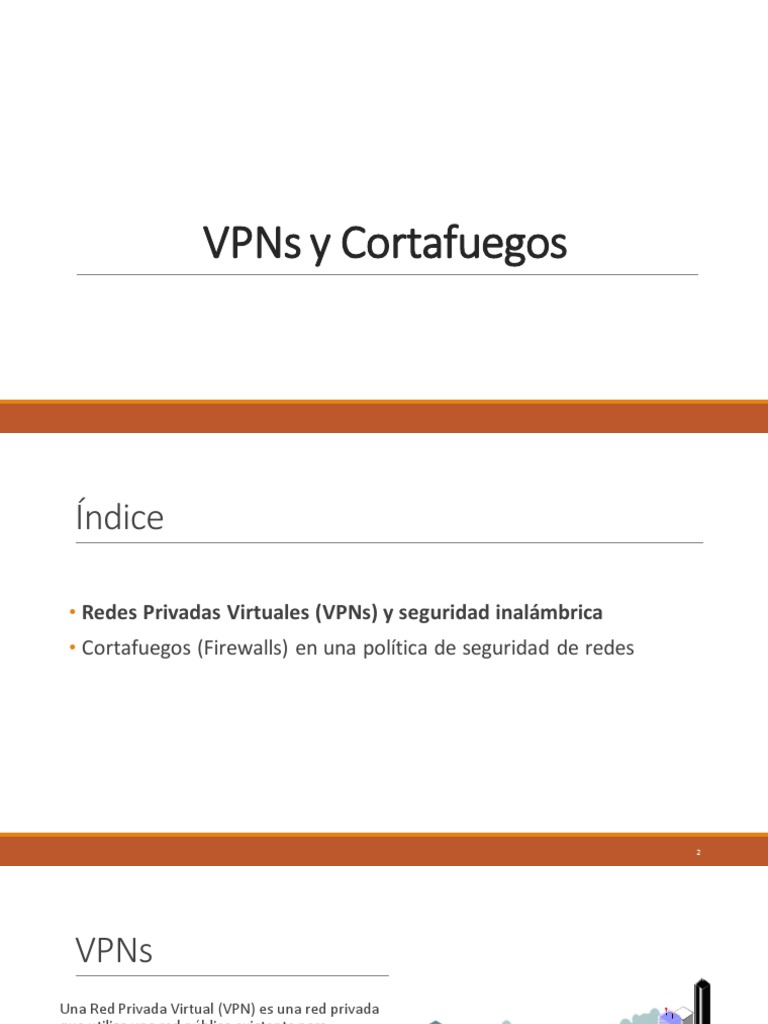 4 - VPN y Firewalls | PDF | Cortafuegos (informática) | Red privada virtual