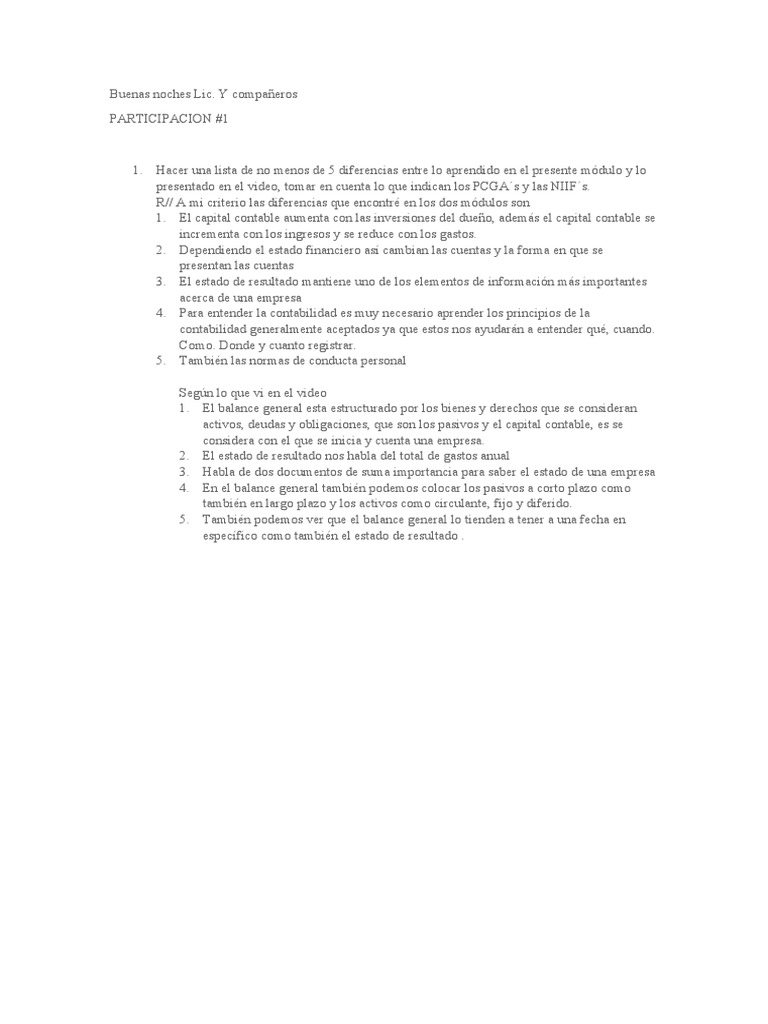 Foro N3 Contabilidad General | PDF | Negocios