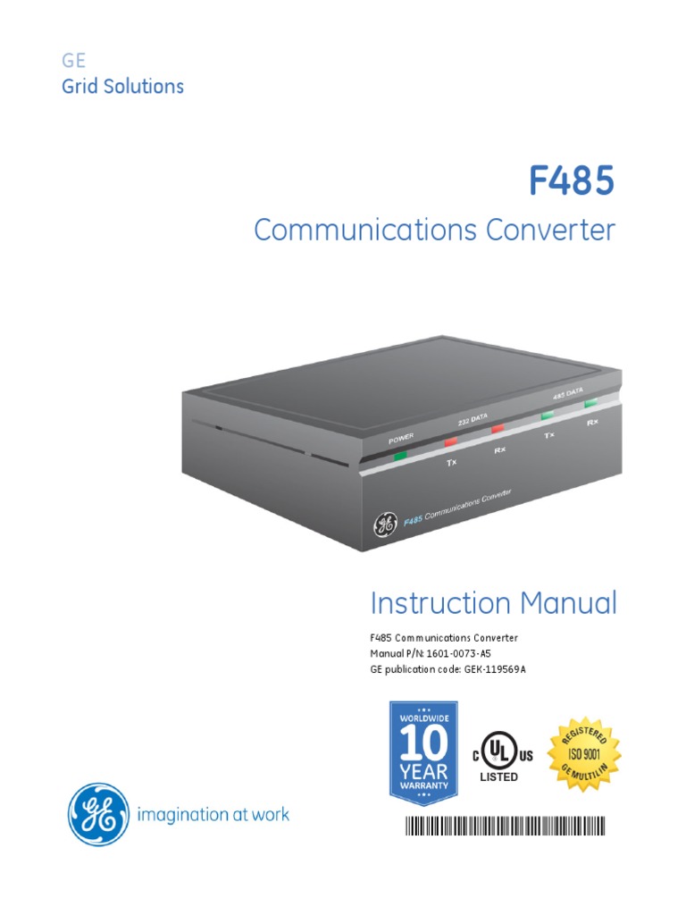F485man A5 | PDF | Optical Fiber | Telecommunications Equipment