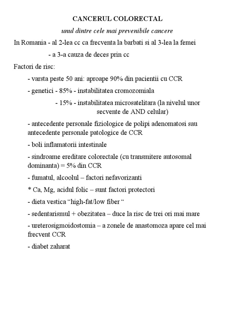 Cancerul Colorectal | PDF