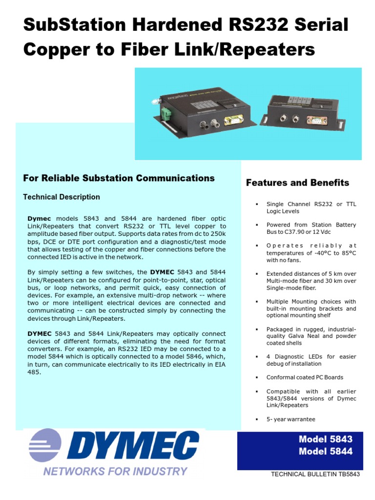 Tb5843 Rev Ad | PDF | Computer Engineering | Data Transmission