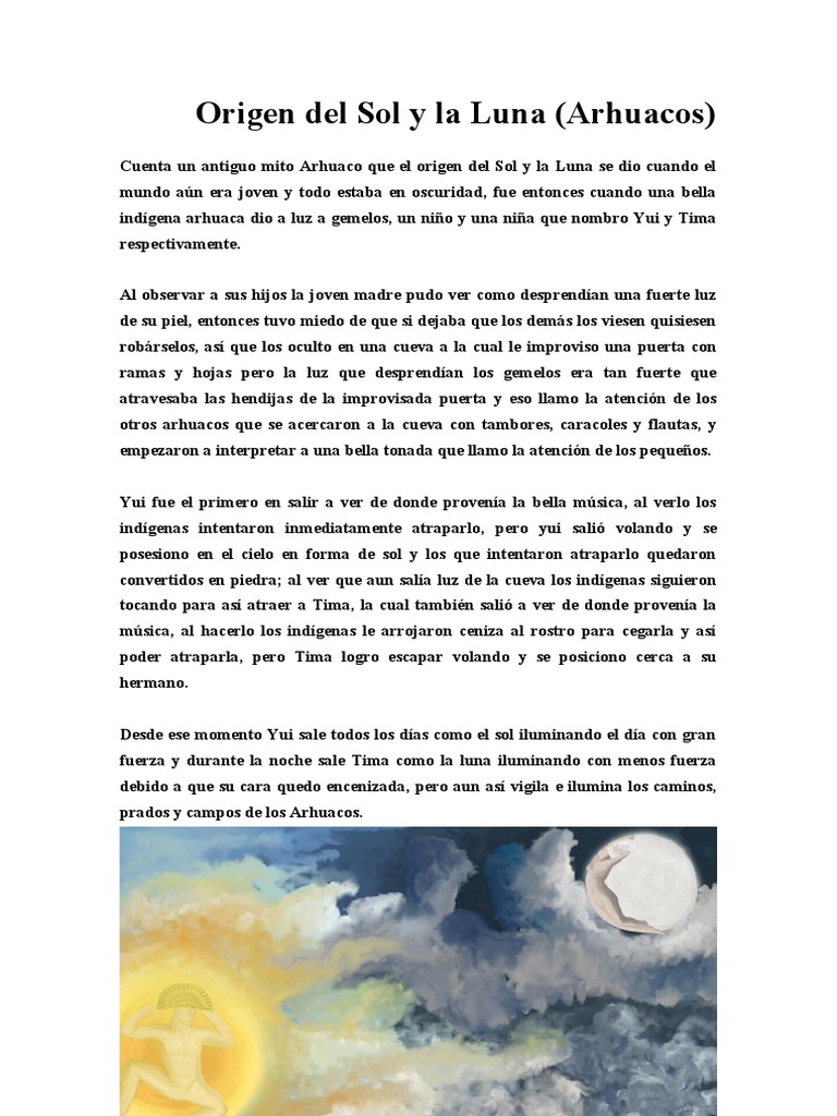 Origen Del Sol y La Luna | PDF