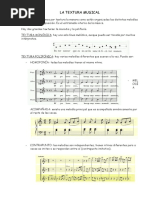 Tipos de Textura Musical | PDF | Música clásica | Formas musicales