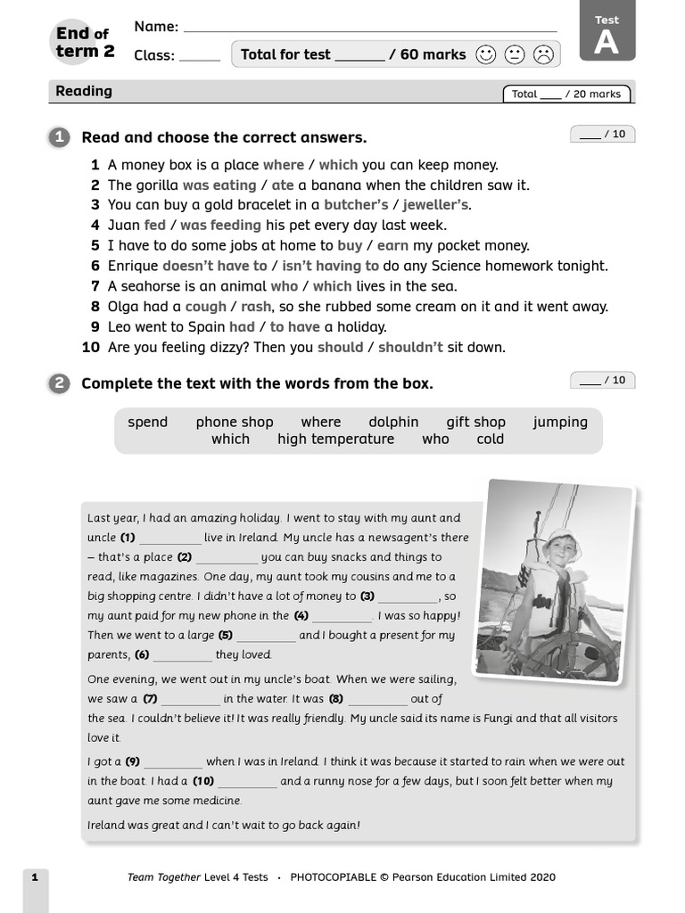 TT4 Tests EOT 2A | PDF