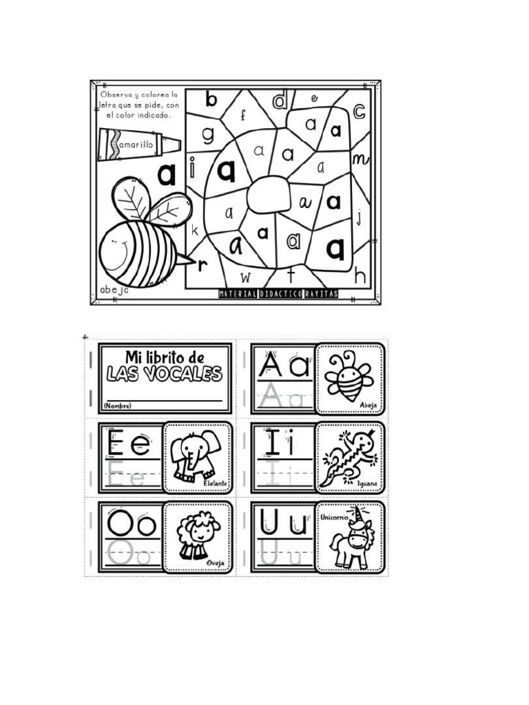Actividad Vocales | PDF